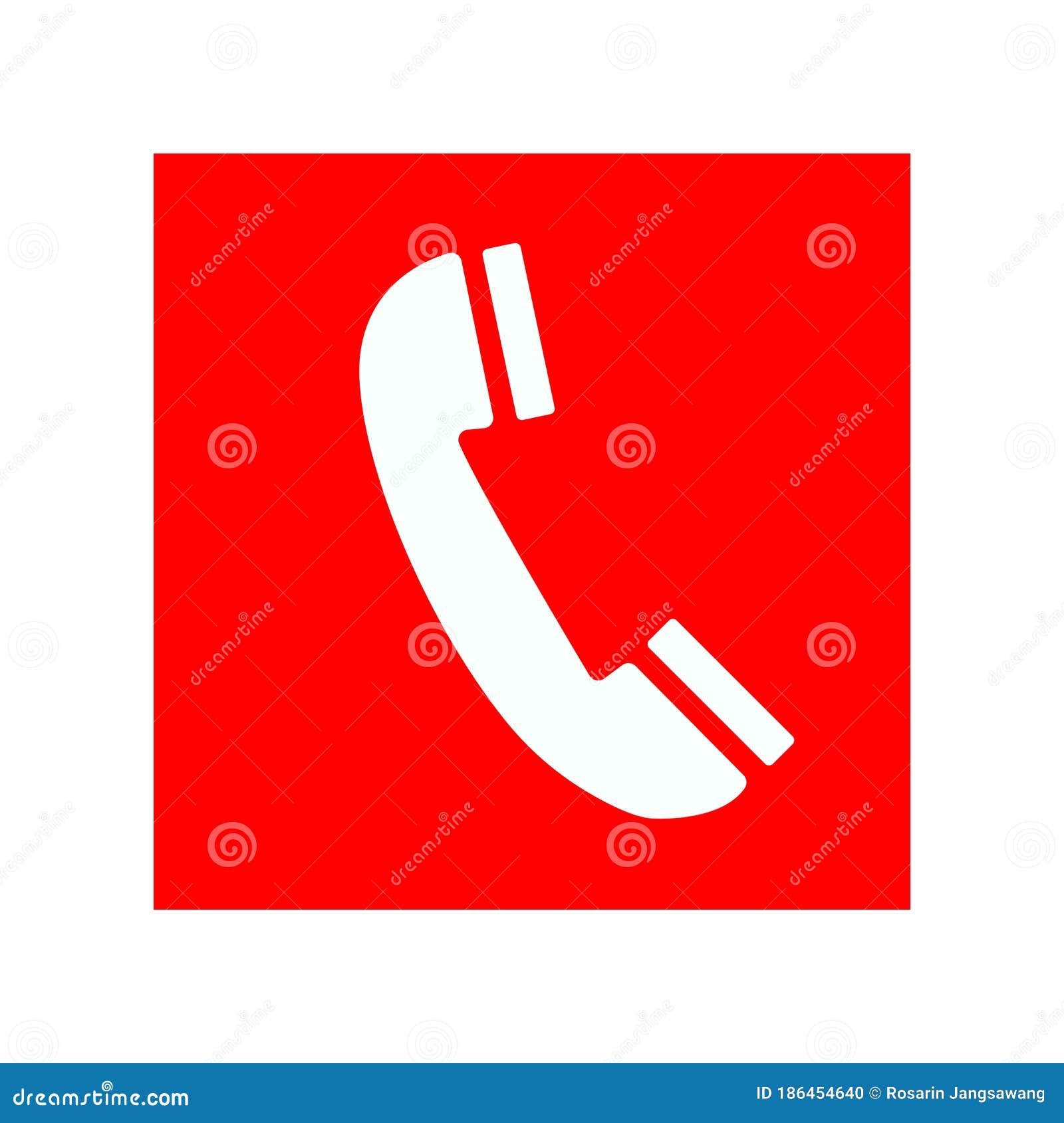 Fire Phone Symbol Sign, Vector Illustration, Isolate on White ...