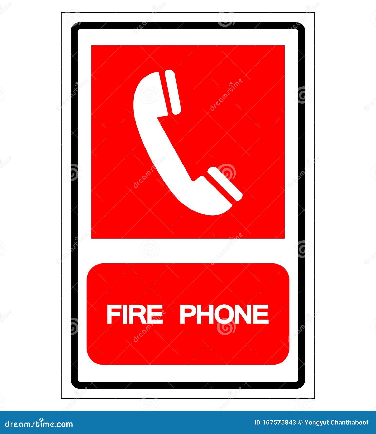 Fire Phone Symbol Sign, Vector Illustration, Isolate on White ...