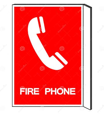 Fire Phone Symbol Sign, Vector Illustration, Isolate on White ...