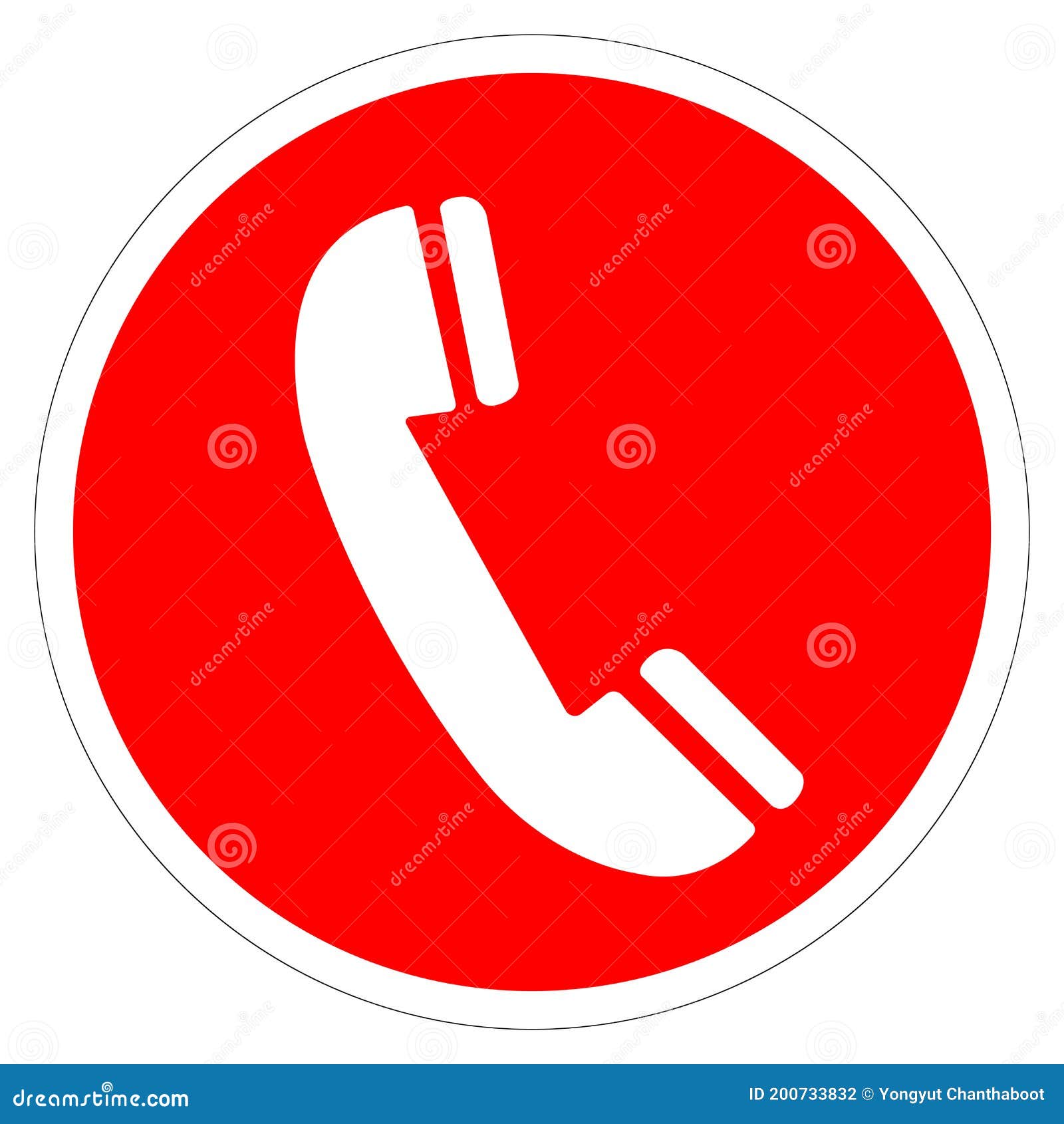 Fire Phone Symbol Sign, Vector Illustration, Isolate on White ...