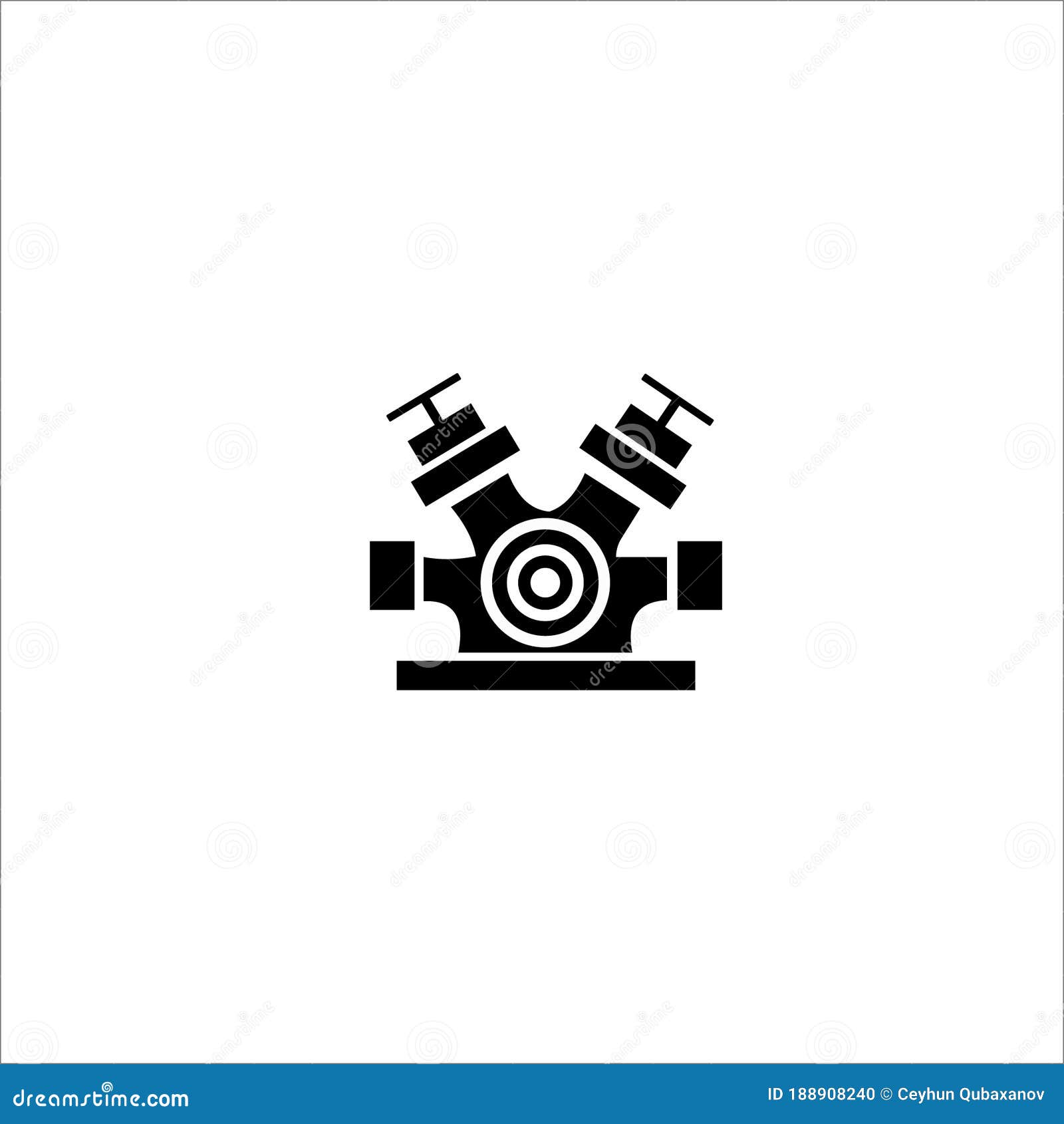 Fire Pipe, Water Pipe, Vector Solid Icons Stock Vector - Illustration ...