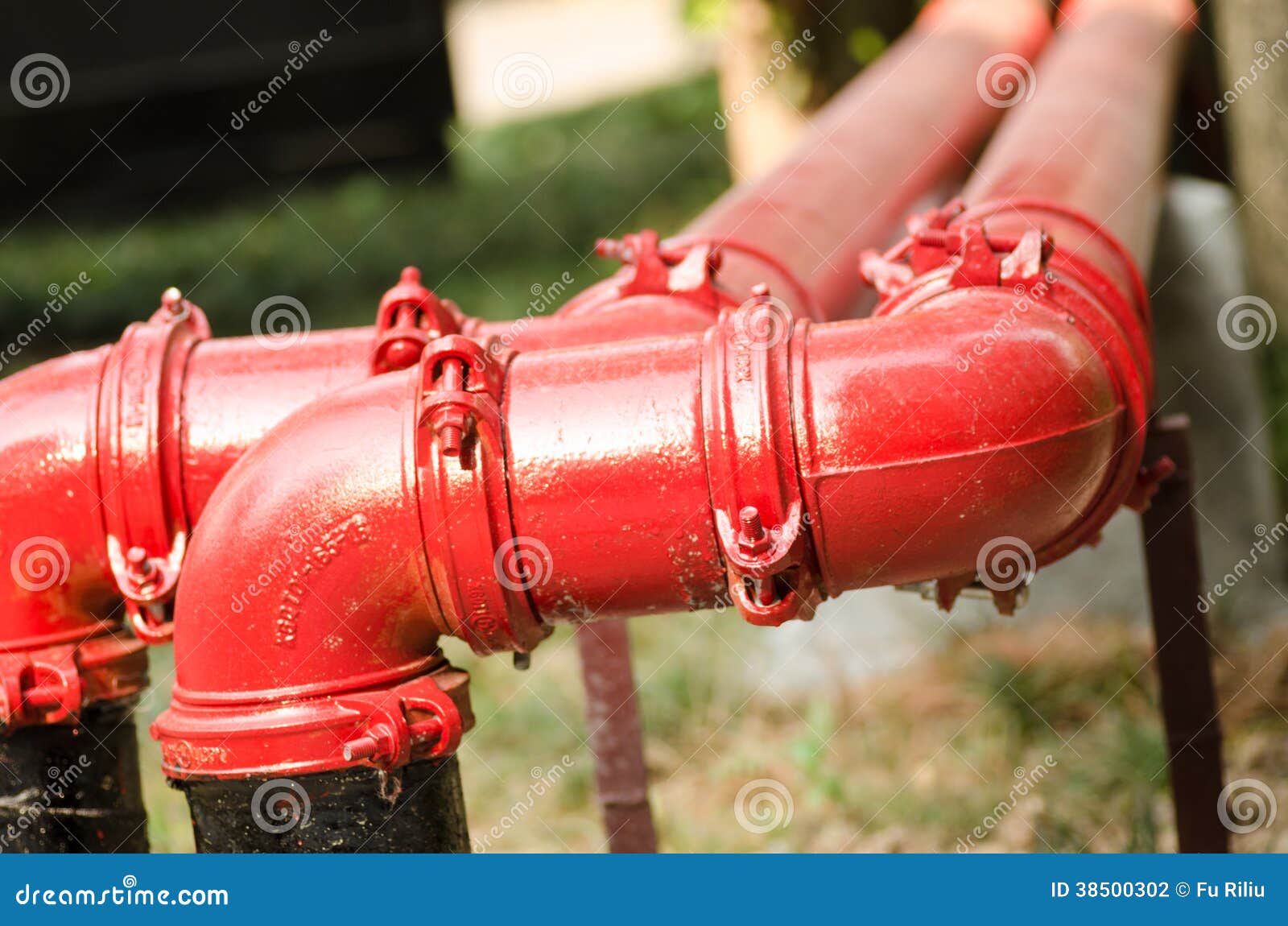 Fire pipeline stock photo. Image of heat, hose, fire - 38500302