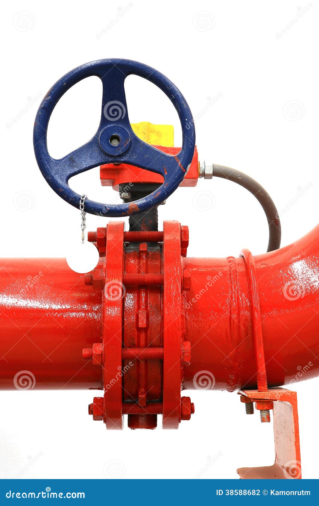 Fire Pipeline,installation of Fire Safety. Stock Photo - Image of ...
