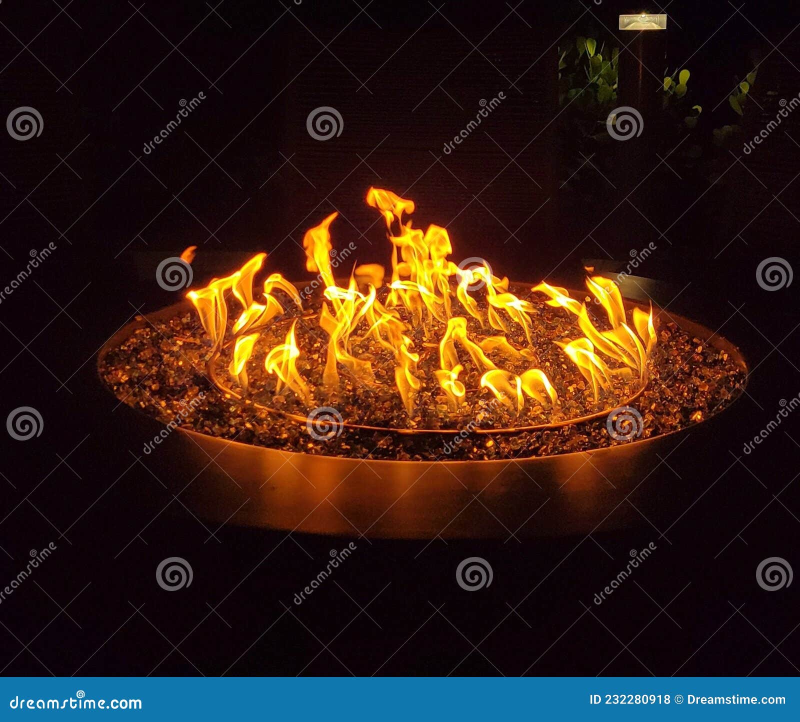 Fire pit at night hot stock photo. Image of fire, night - 232280918