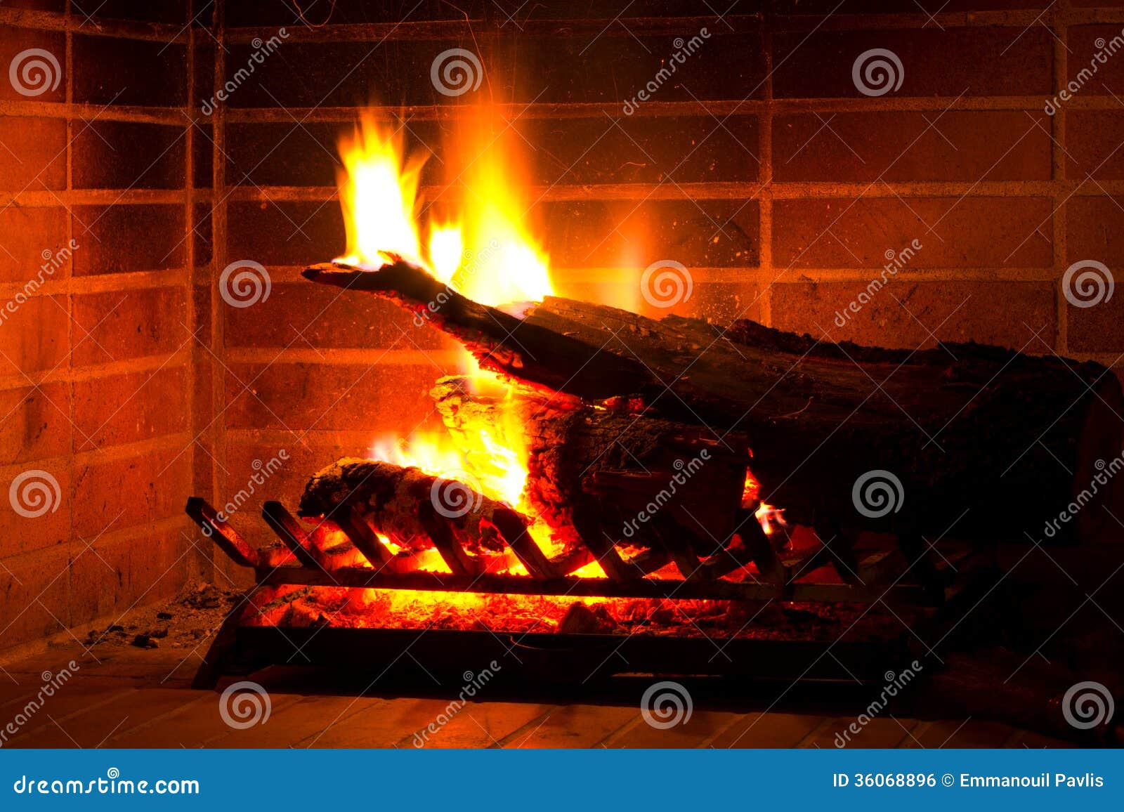 Fire place stock photo. Image of logs, chimney, romance - 36068896