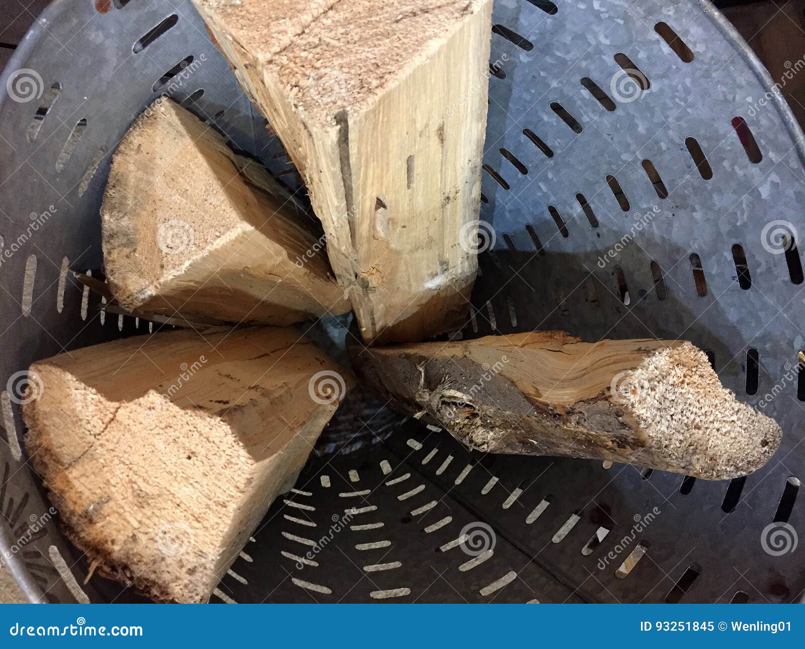 Fire place wood container stock image. Image of round - 93251845
