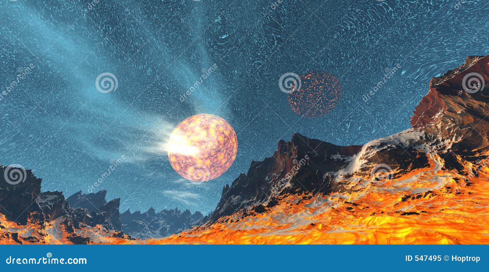 Fire planet stock illustration. Illustration of background - 547495