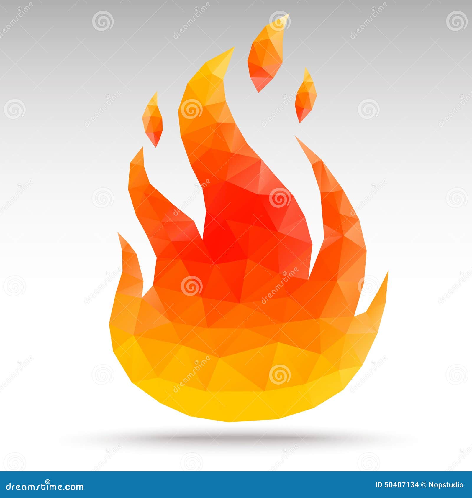 Fire Polygon geometric stock vector. Illustration of ignite - 50407134