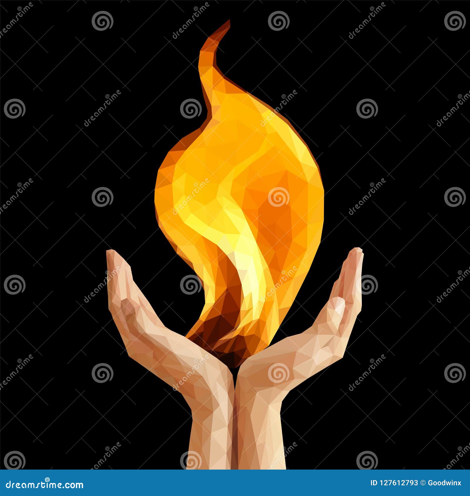 Palm In Fire Stock Photography | CartoonDealer.com #24017546