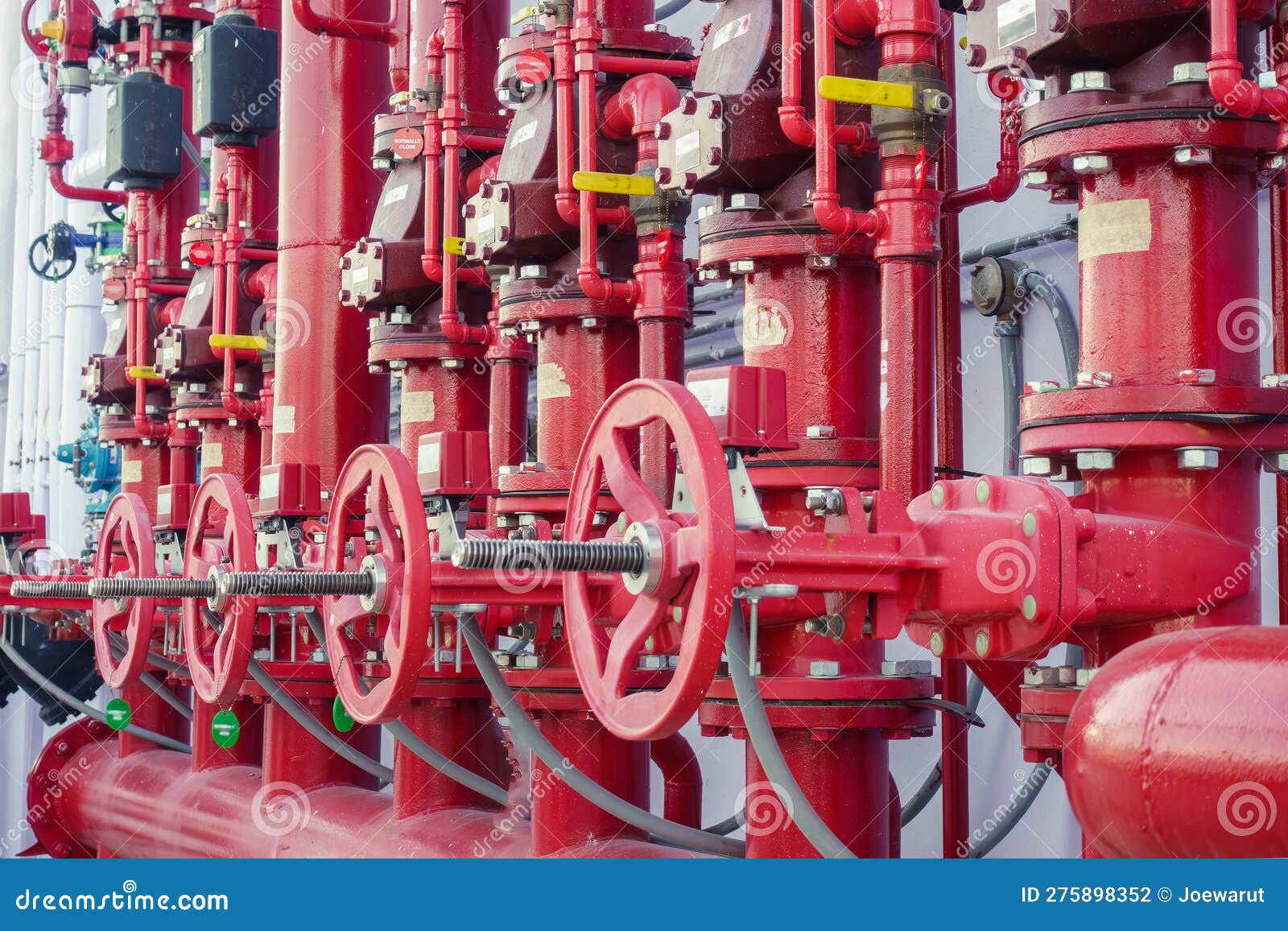Fire prevention system stock photo. Image of engineering - 275898352