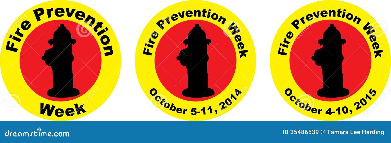 Fire Prevention Week Graphics Stock Vector - Illustration of department ...