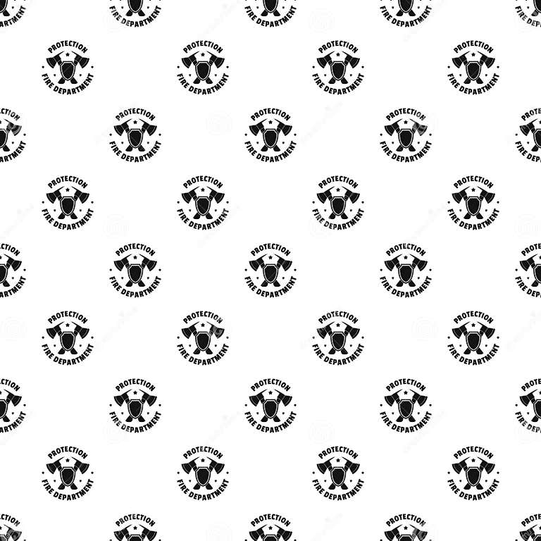 Fire Protection Department Pattern Seamless Vector Stock Vector ...