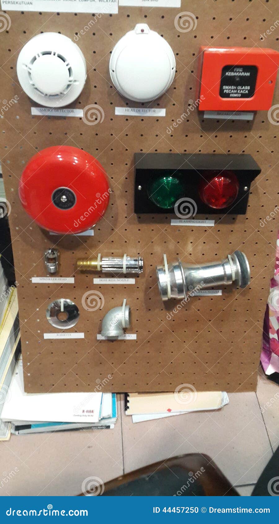 Fire Protection Sample Board Editorial Image - Image of fire, material ...