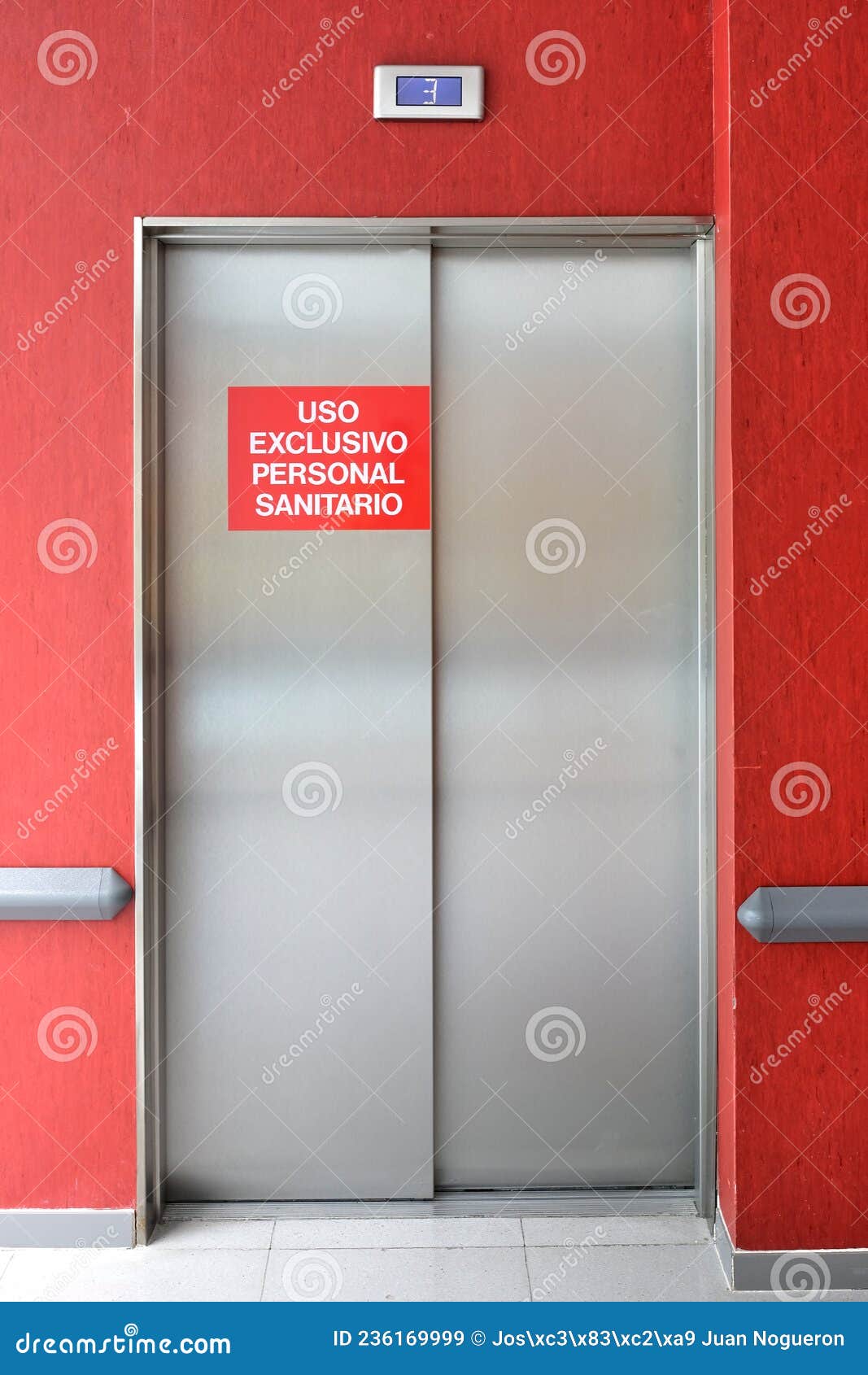 Fire Protection Signage in Public Building Stock Image - Image of ...