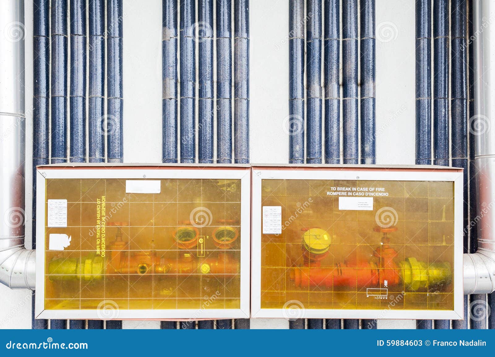 Fire protection system stock image. Image of connection - 59884603