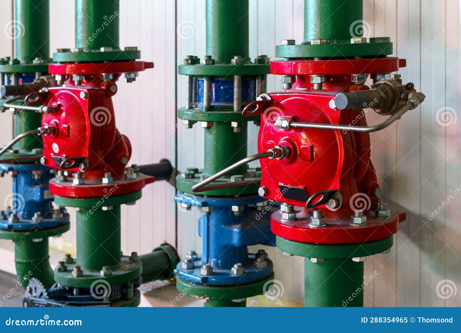 Fire Protection System in a Warehouse Stock Image - Image of connection ...