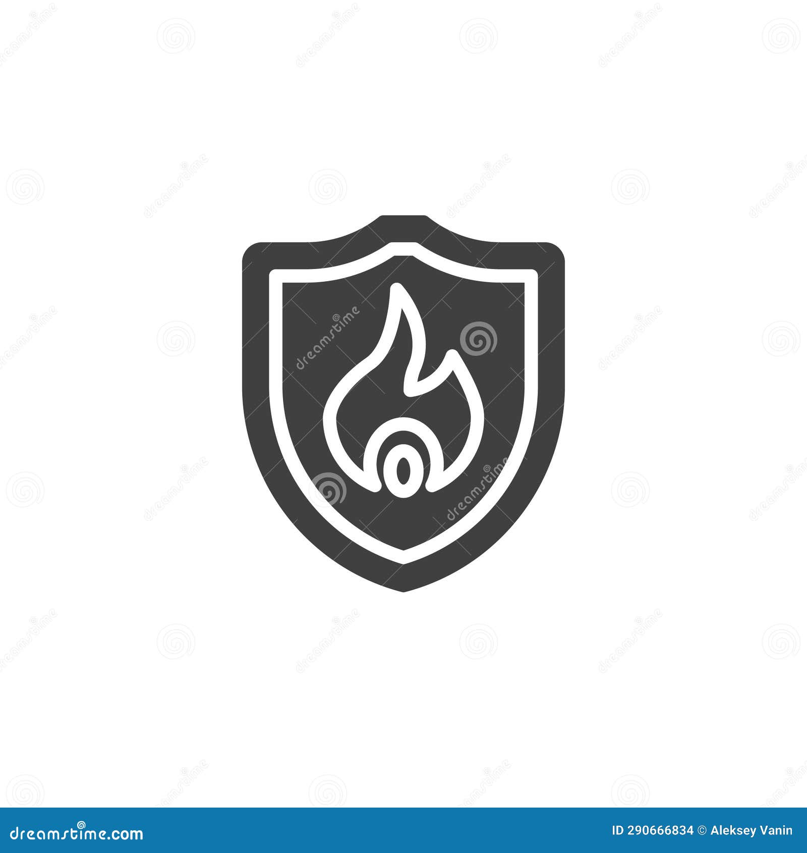 Fire Protection Vector Icon Stock Vector - Illustration of safety, burn ...