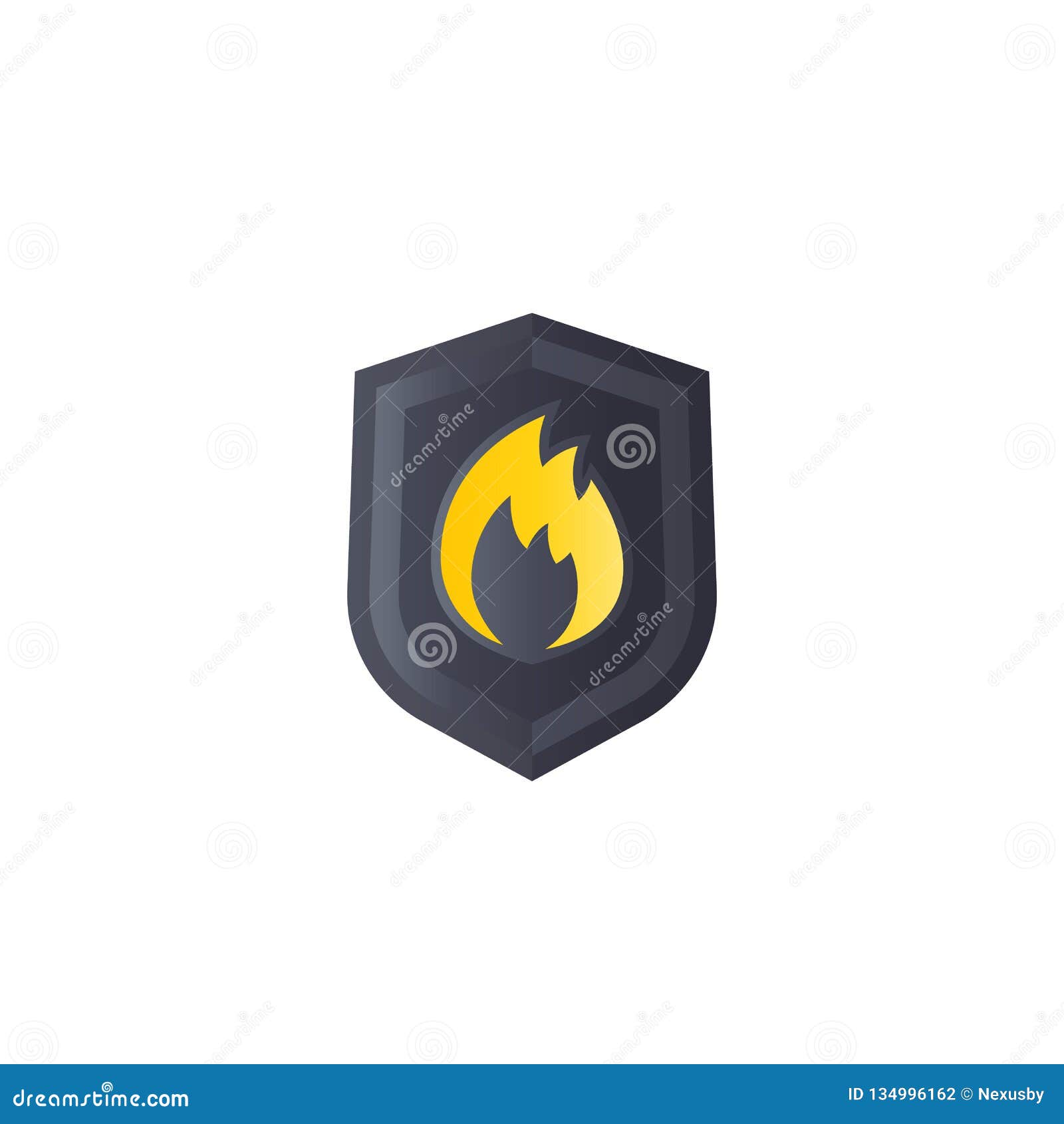 Fire Protection Vector Logo Mark Stock Vector - Illustration of sign ...