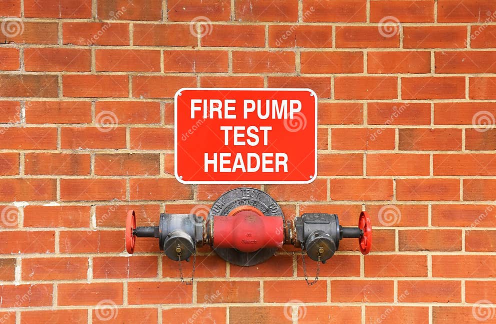Fire pump test header stock image. Image of checking - 303089109
