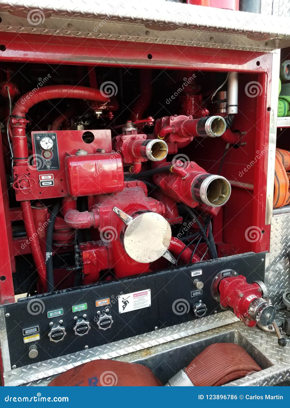 Fire pump stock photo. Image of hale, mechanic, waterous - 123896786