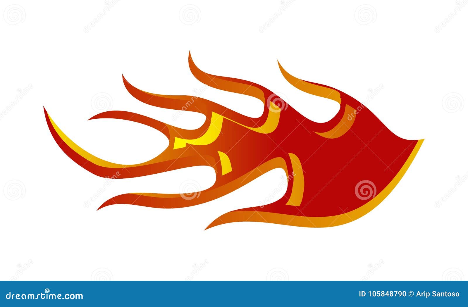Fire Racing Logo Design Template Stock Vector - Illustration of flaming ...