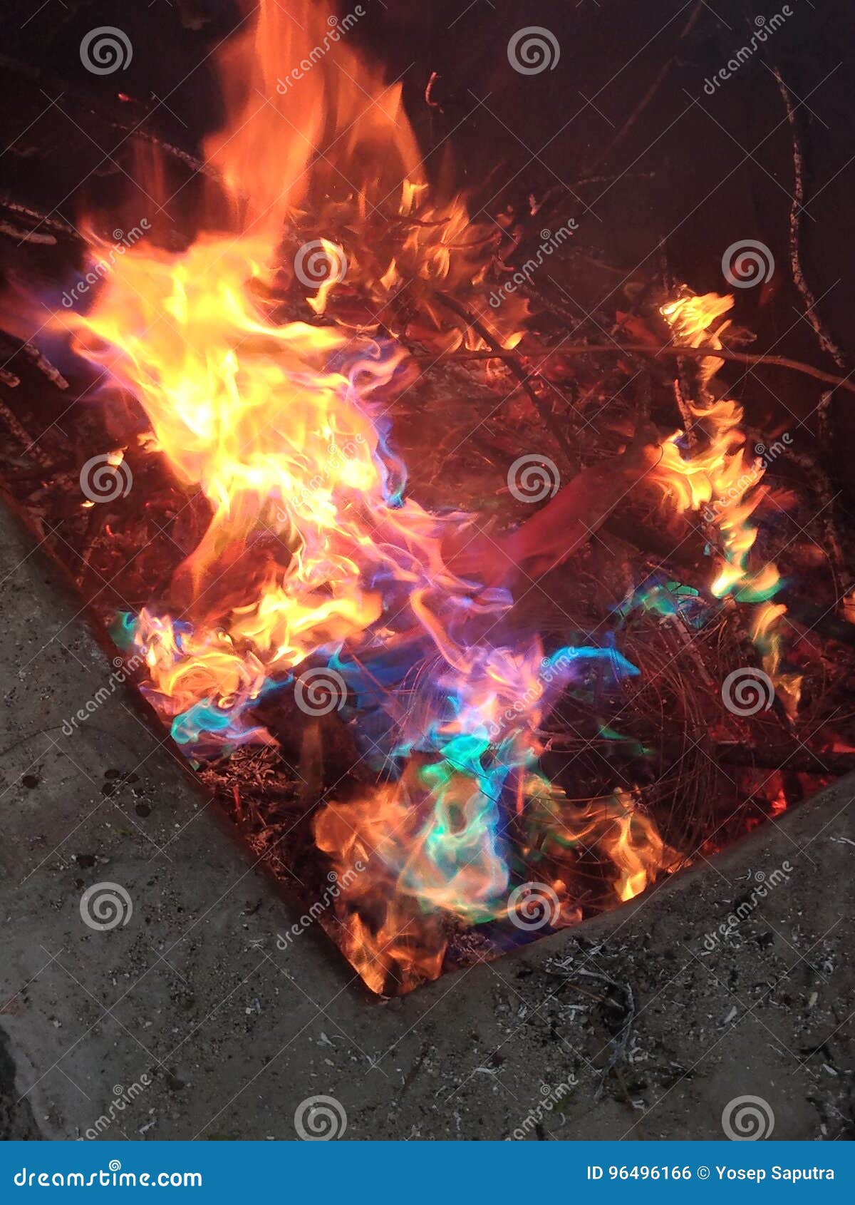 Fire Rainbow stock photo. Image of fire, flame, real - 96496166