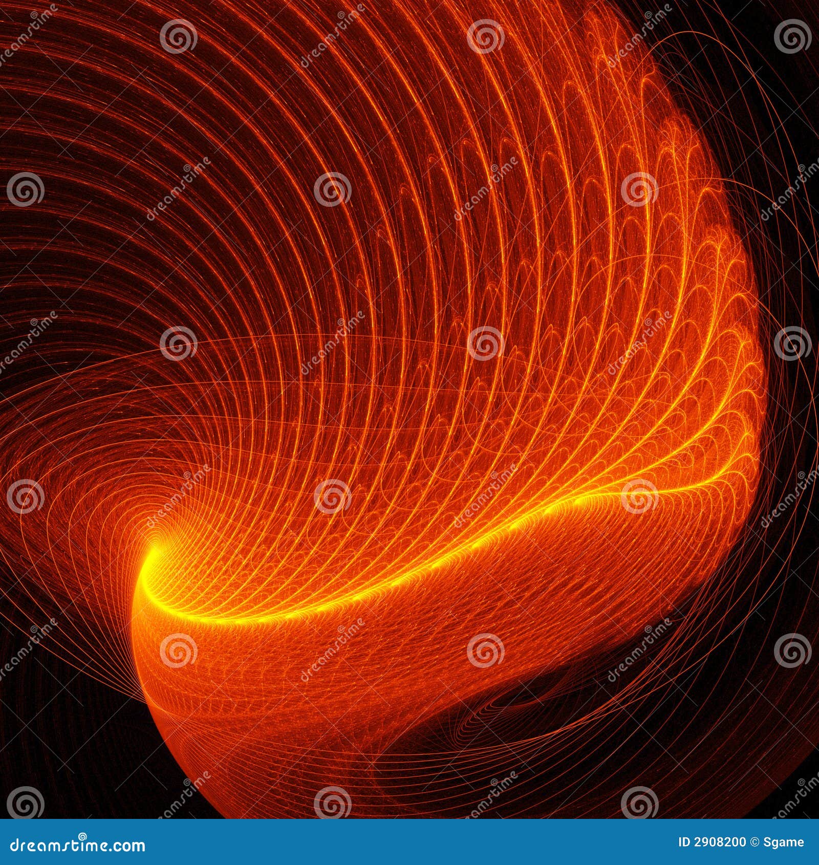 Fire rays stock illustration. Illustration of shine, fire - 2908200