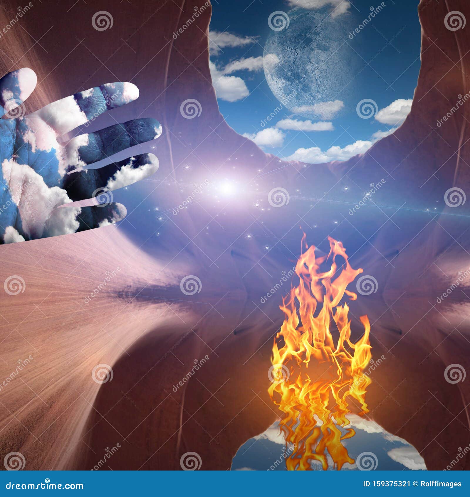 Man In Cave After Human Civilization Collapse Drawing Cars On The Rock ...