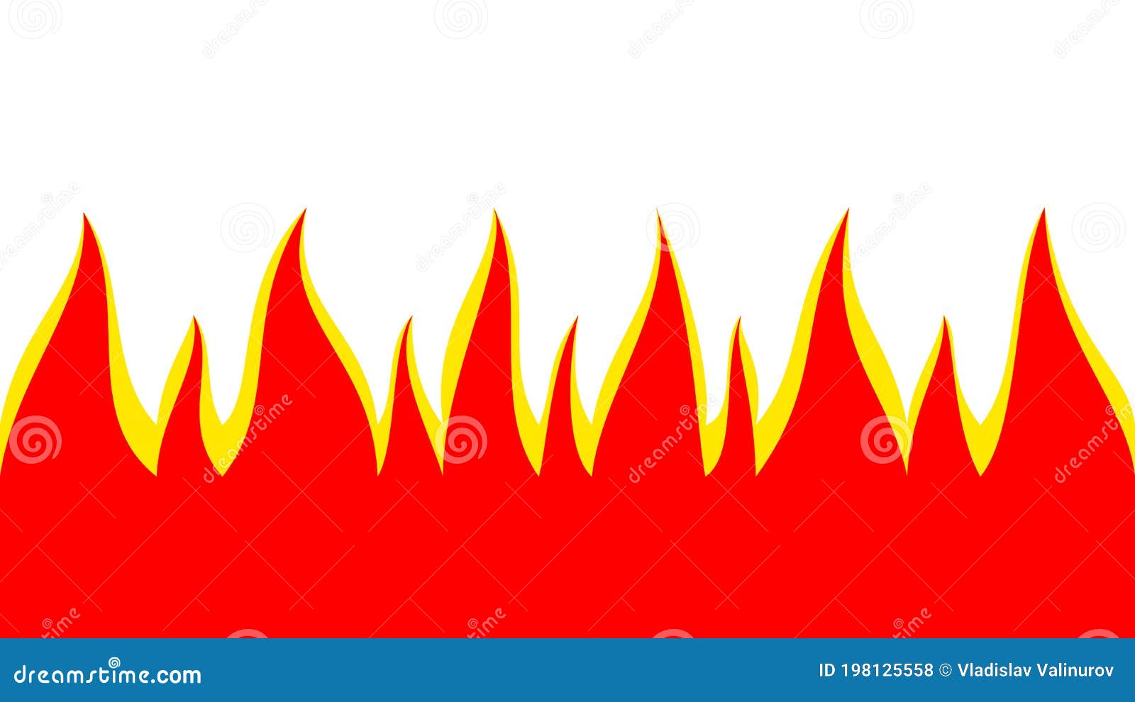 Fire Red Isolate, Illustration, Cartoon Stock Illustration ...