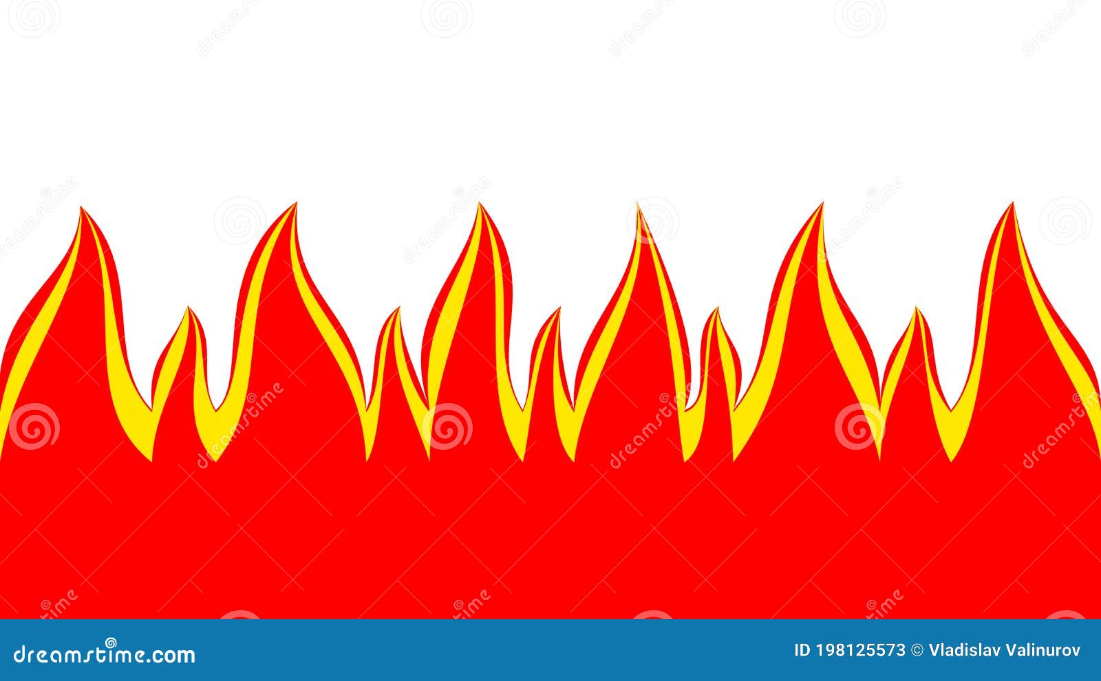 Fire Red Isolate, Illustration, Cartoon Stock Illustration ...