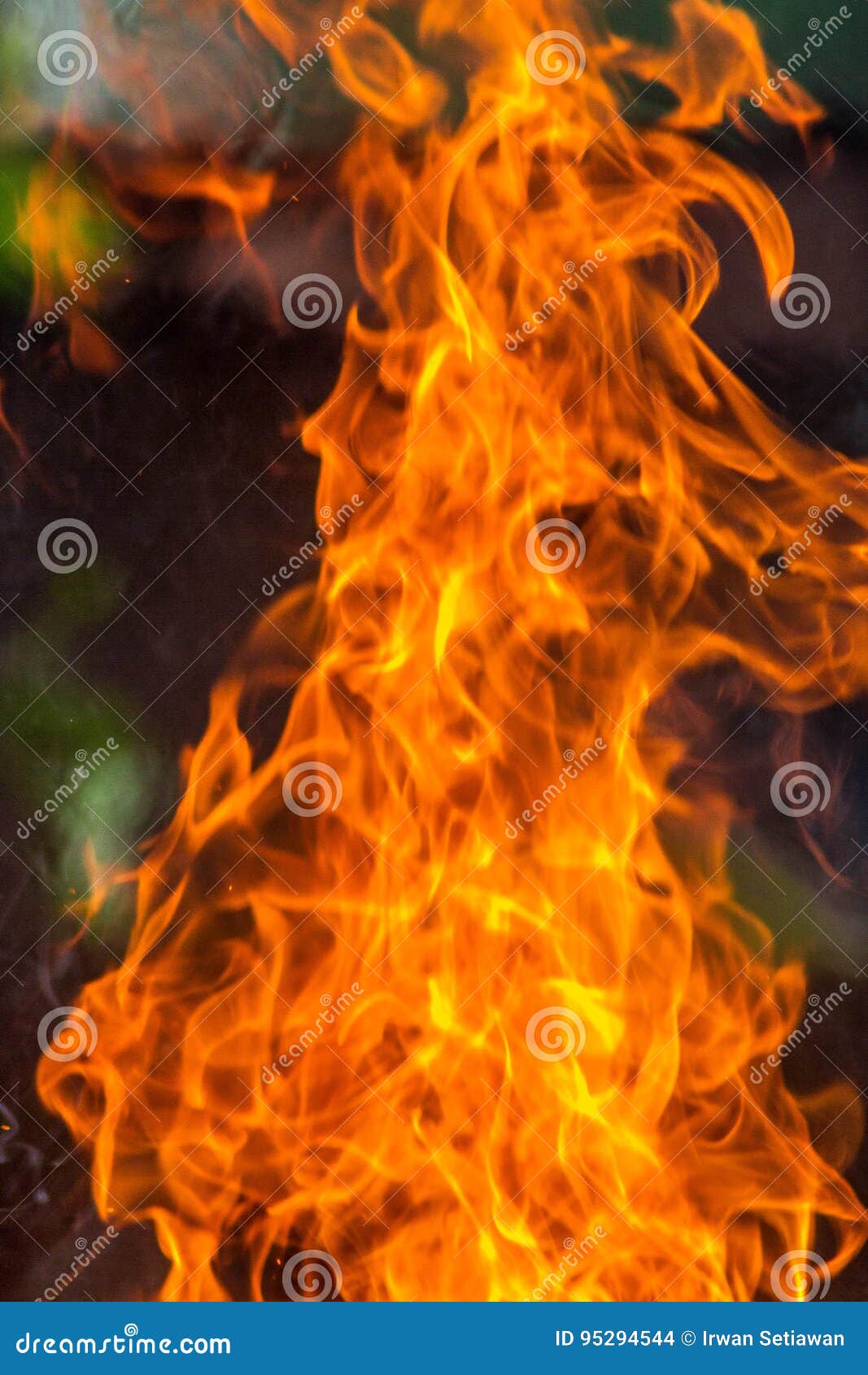 Fire stock photo. Image of ground, fire, light, landscape - 95294544