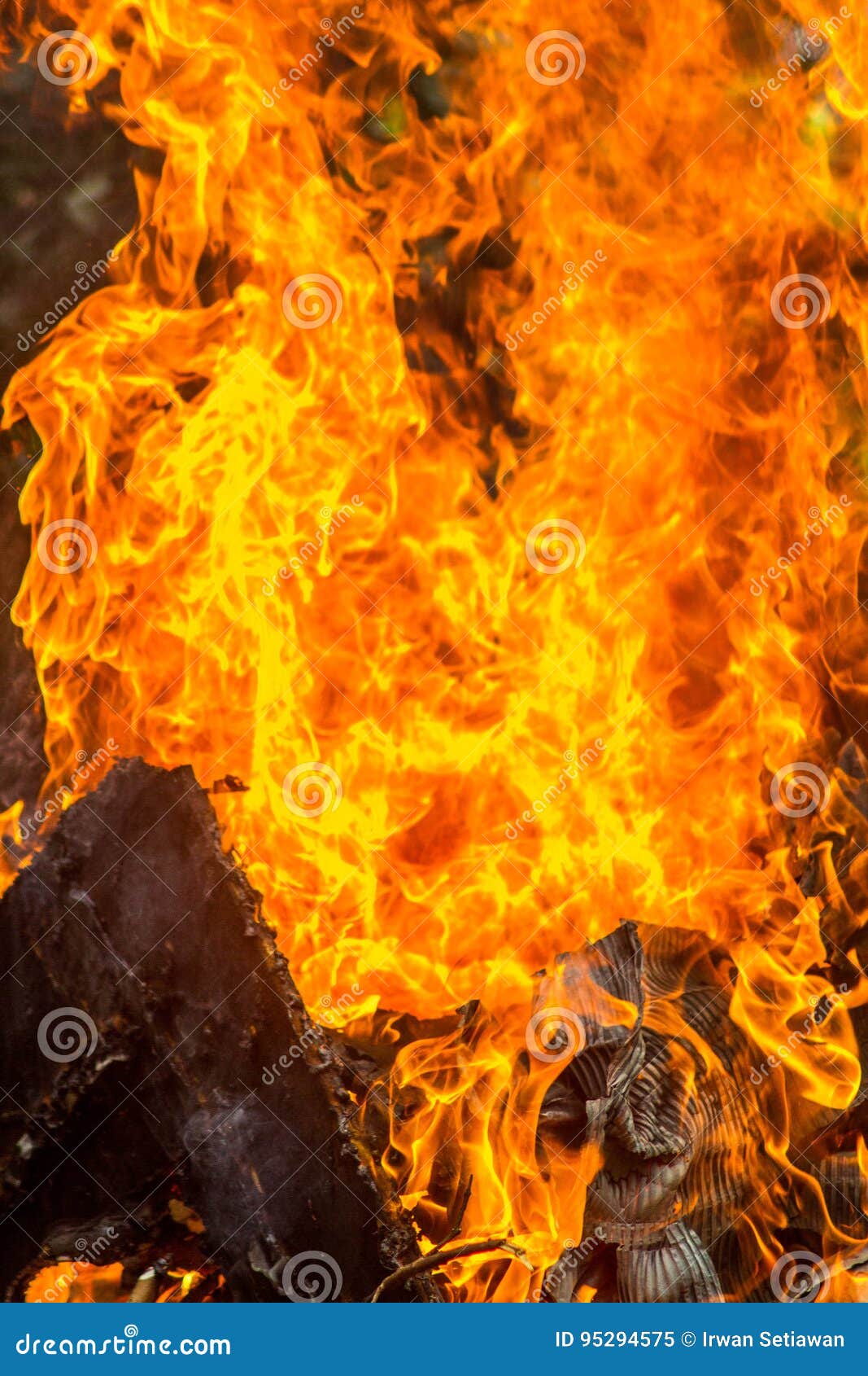 Fire stock image. Image of heat, fire, burn, flame, ground - 95294575
