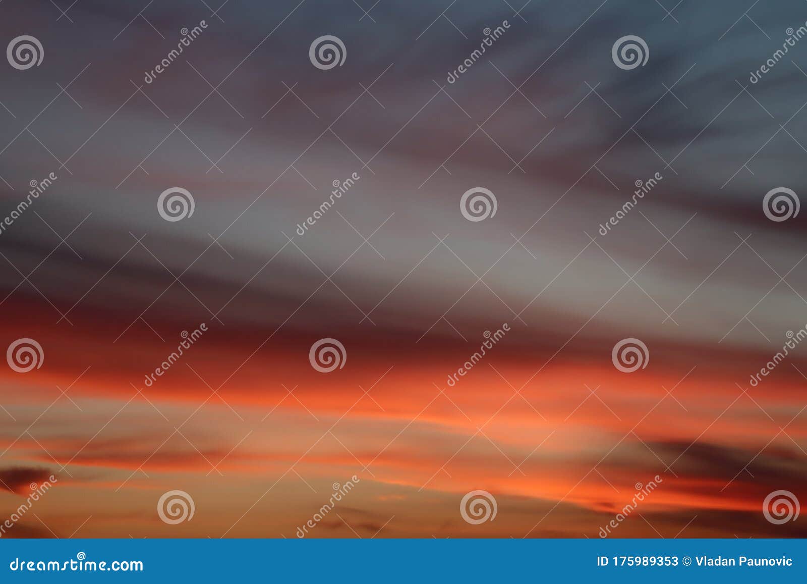 Fire red sky sunset stock image. Image of fire, blue - 175989353