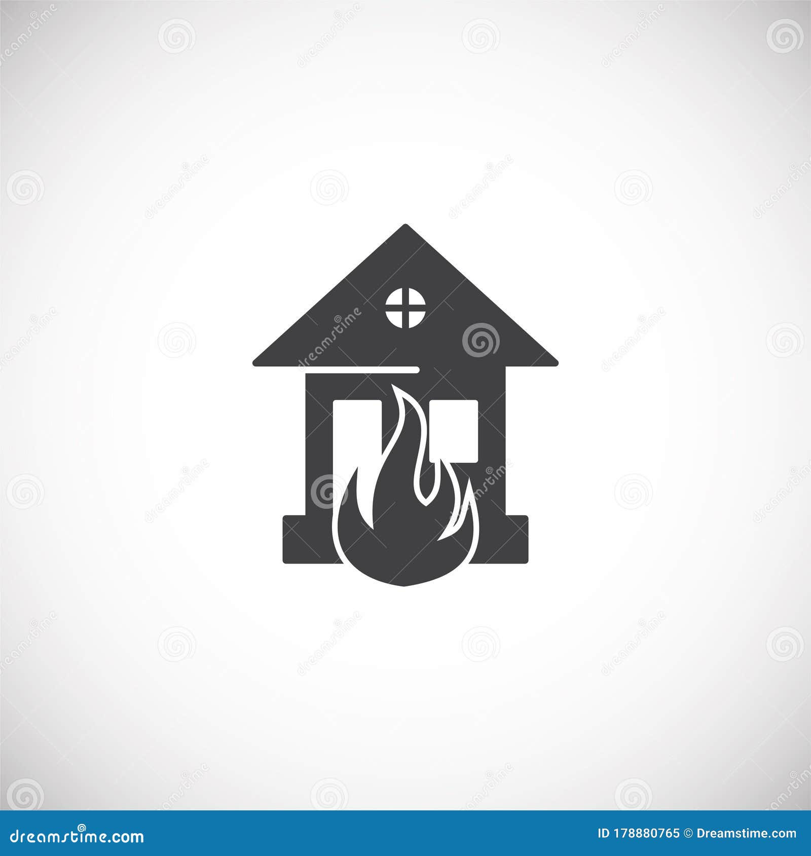 Fire Related Icon on Background for Graphic and Web Design. Creative ...