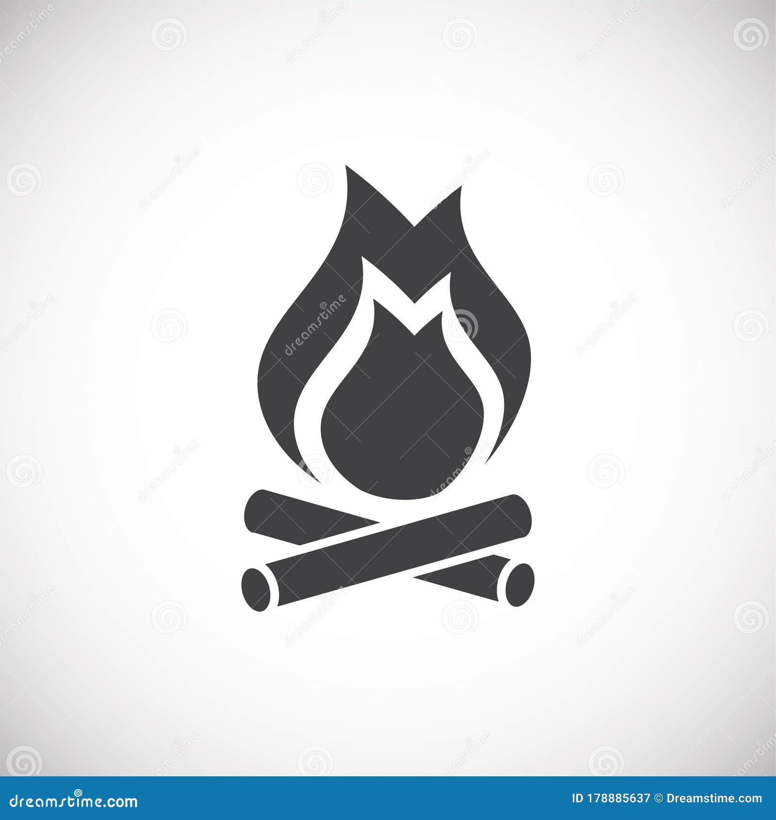 Fire Related Icon on Background for Graphic and Web Design. Creative ...