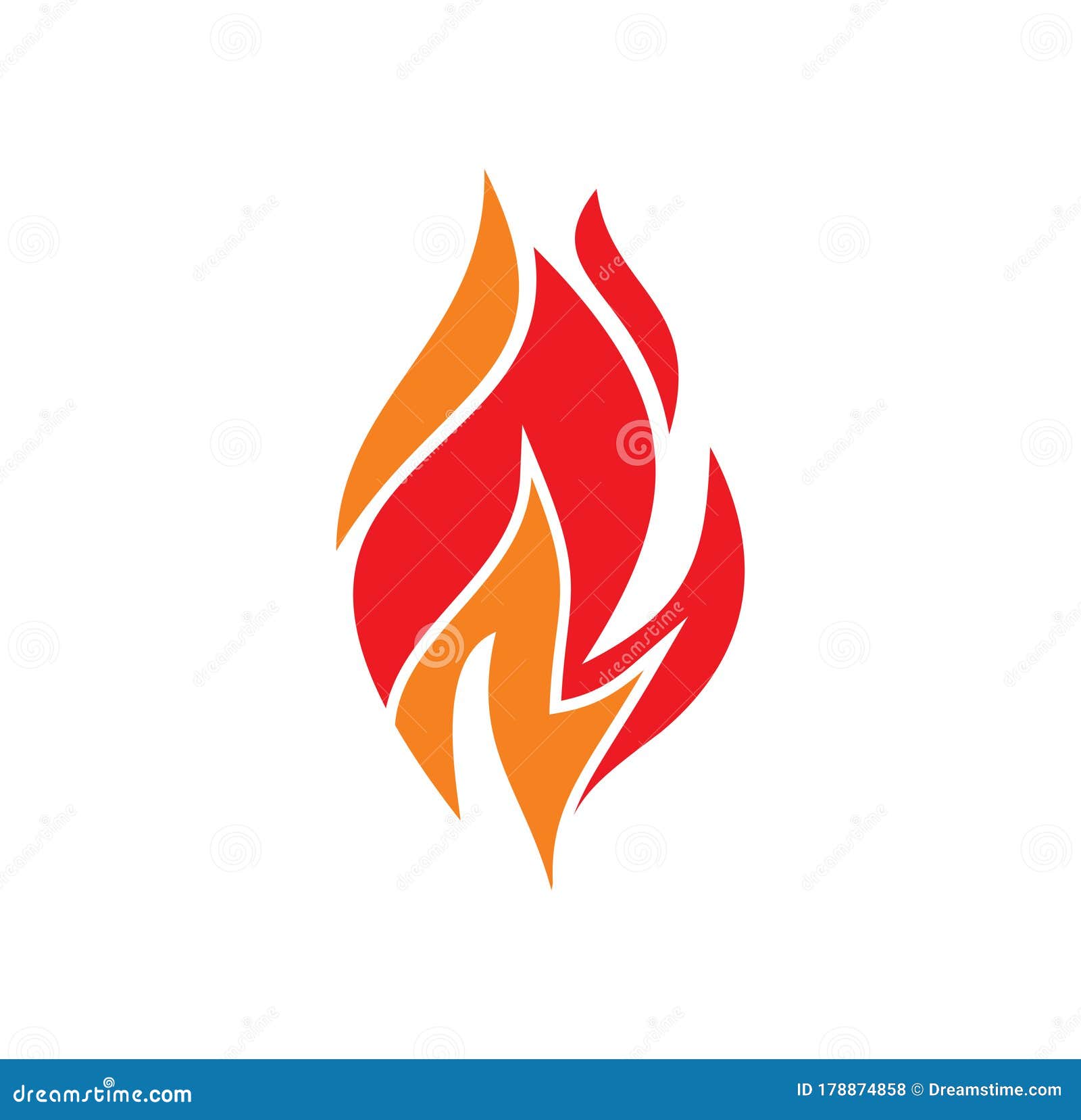 Fire Related Icon on Background for Graphic and Web Design. Creative ...