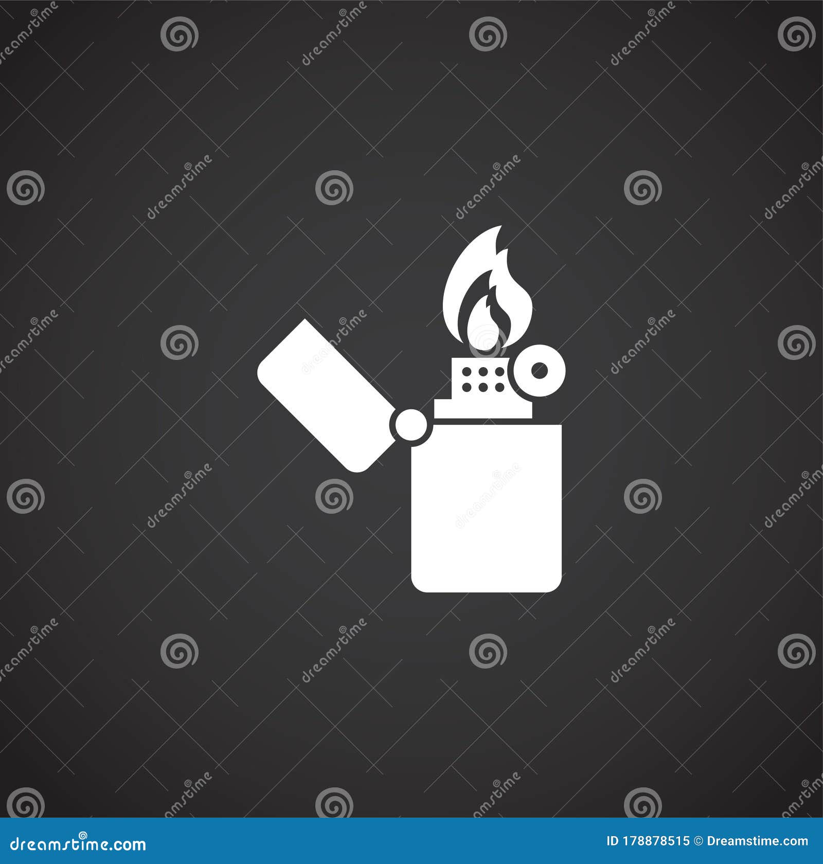 Fire Related Icon on Background for Graphic and Web Design. Creative ...