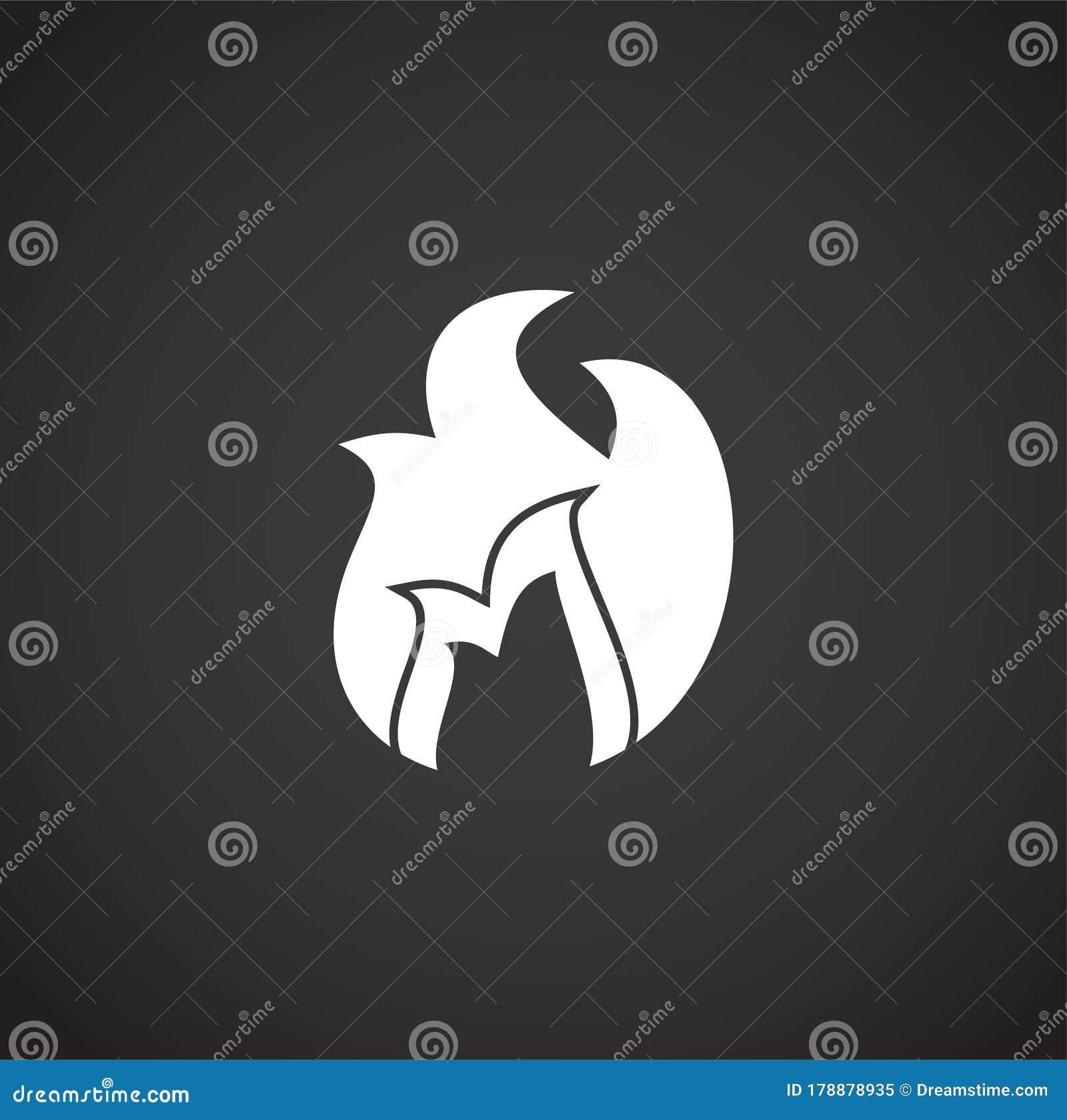 Fire Related Icon on Background for Graphic and Web Design. Creative ...