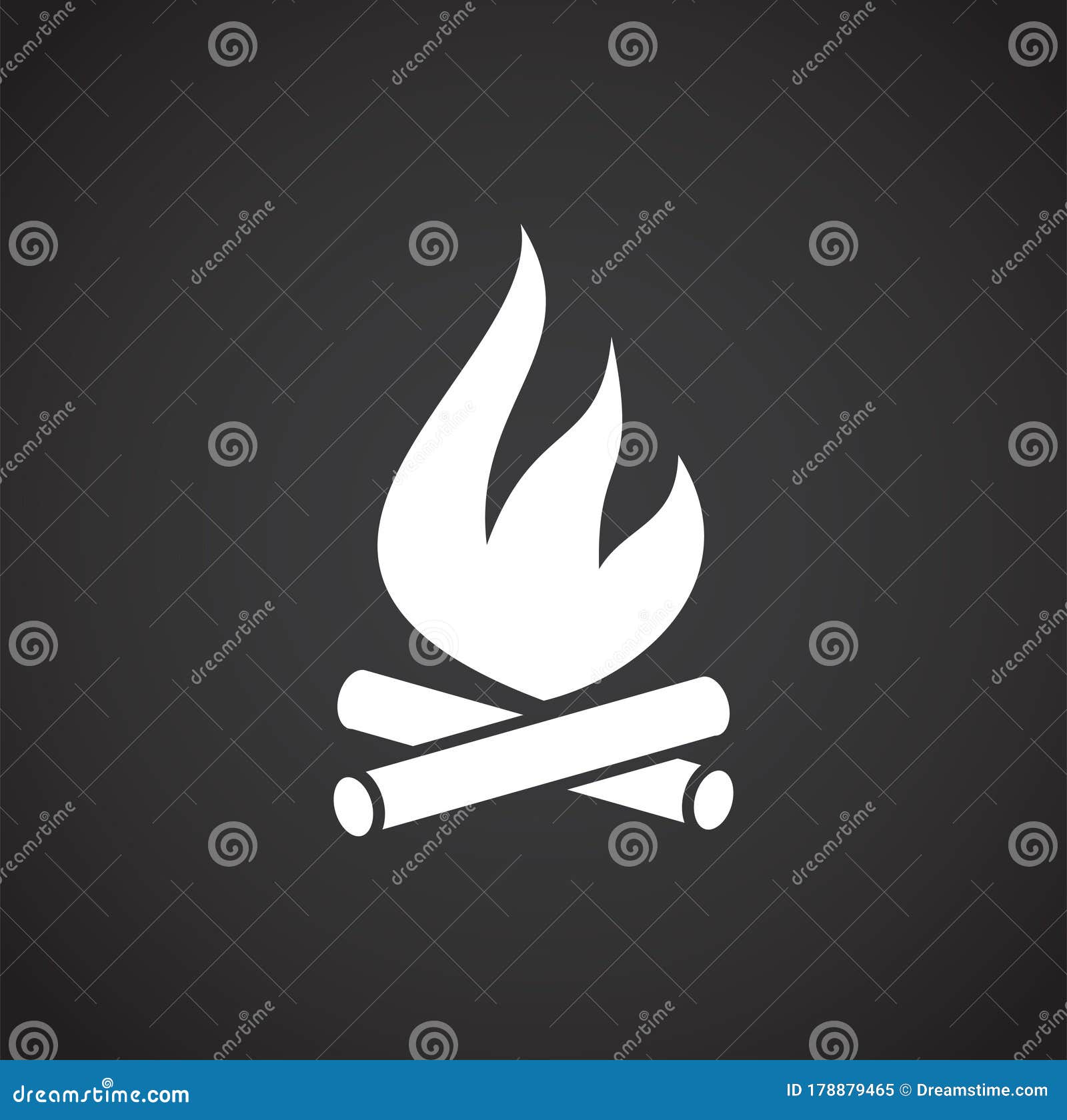 Fire Related Icon on Background for Graphic and Web Design. Creative ...