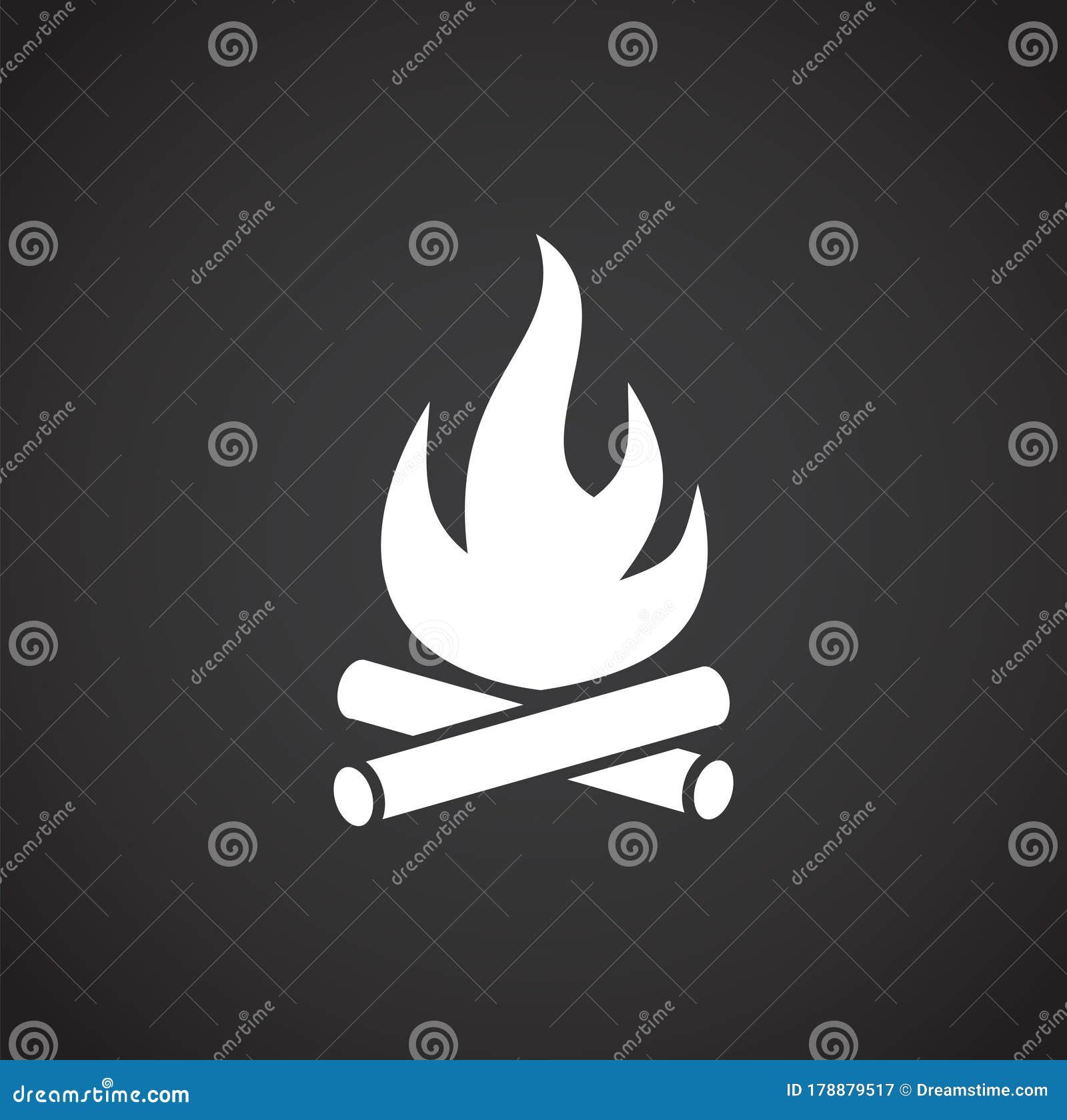 Fire Related Icon on Background for Graphic and Web Design. Creative ...