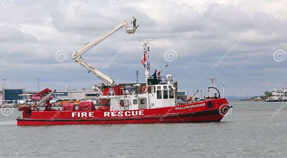Fire Rescue Boat editorial stock image. Image of emergency - 25129034