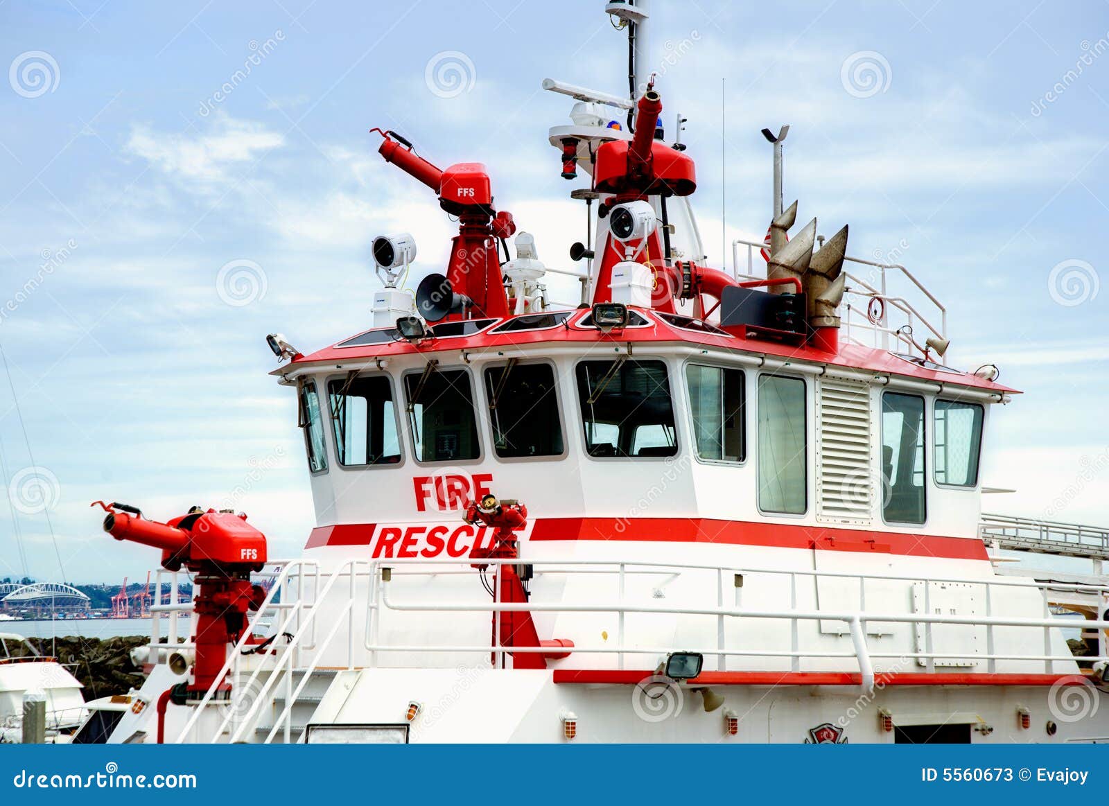 Fire Rescue Boat stock image. Image of hull, department - 5560673