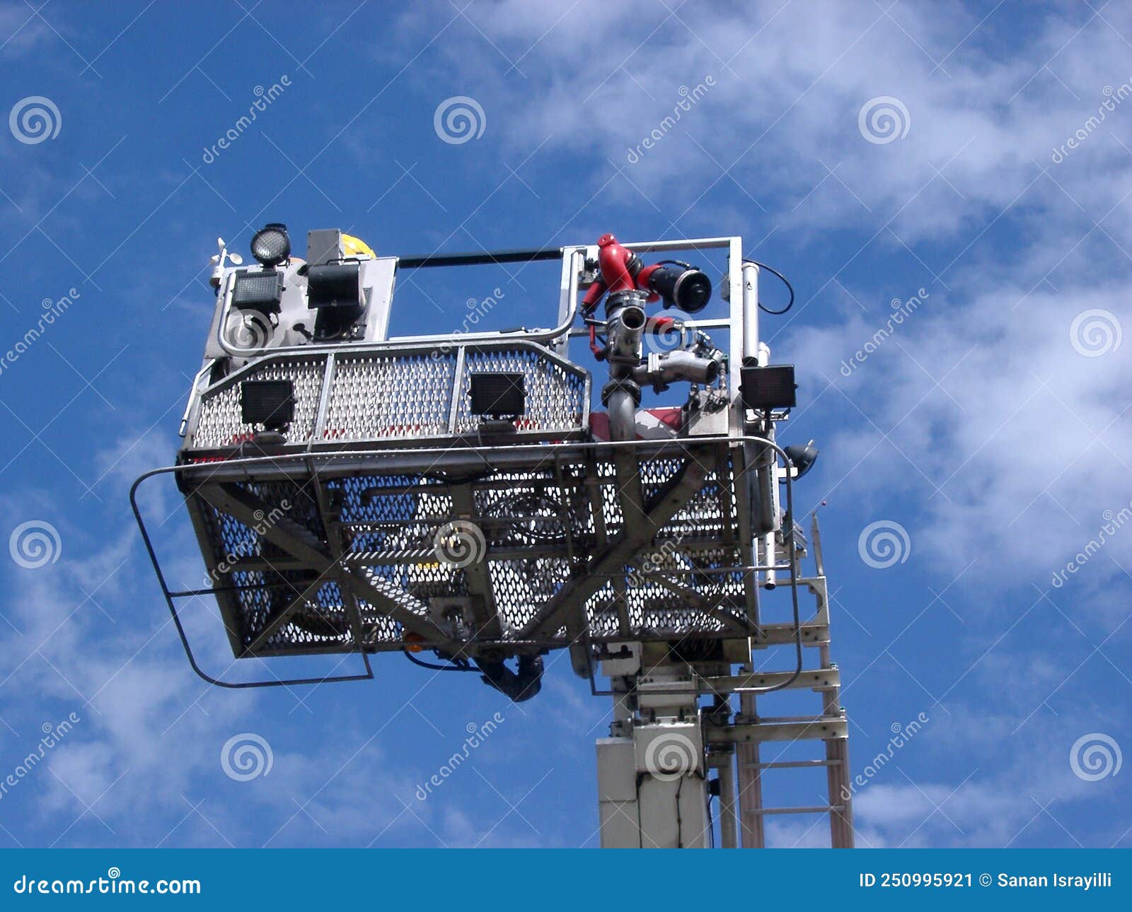 Fire rescue hoist stock image. Image of angle, elevated - 250995921