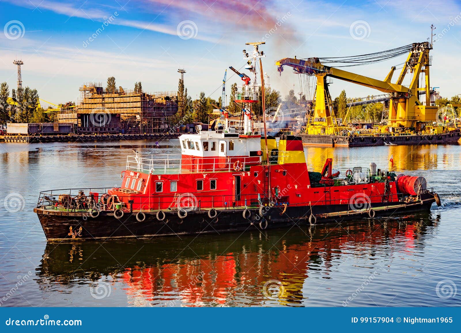Fire rescue ship stock photo. Image of boat, power, nautical - 99157904