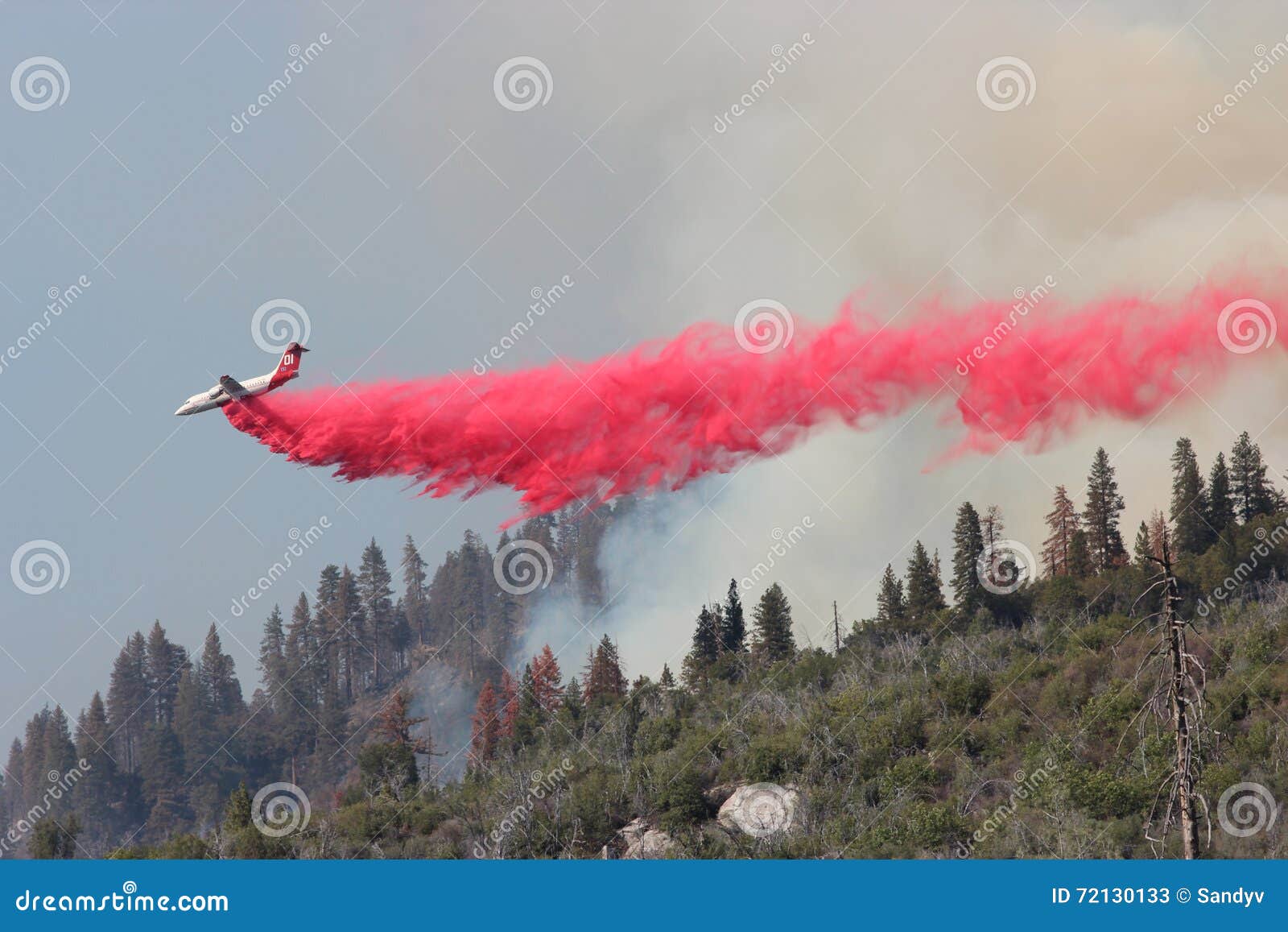 Fire retardant drop editorial stock photo. Image of airship - 72130133
