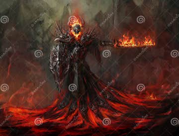 Fire revenant stock illustration. Illustration of evil - 23033768