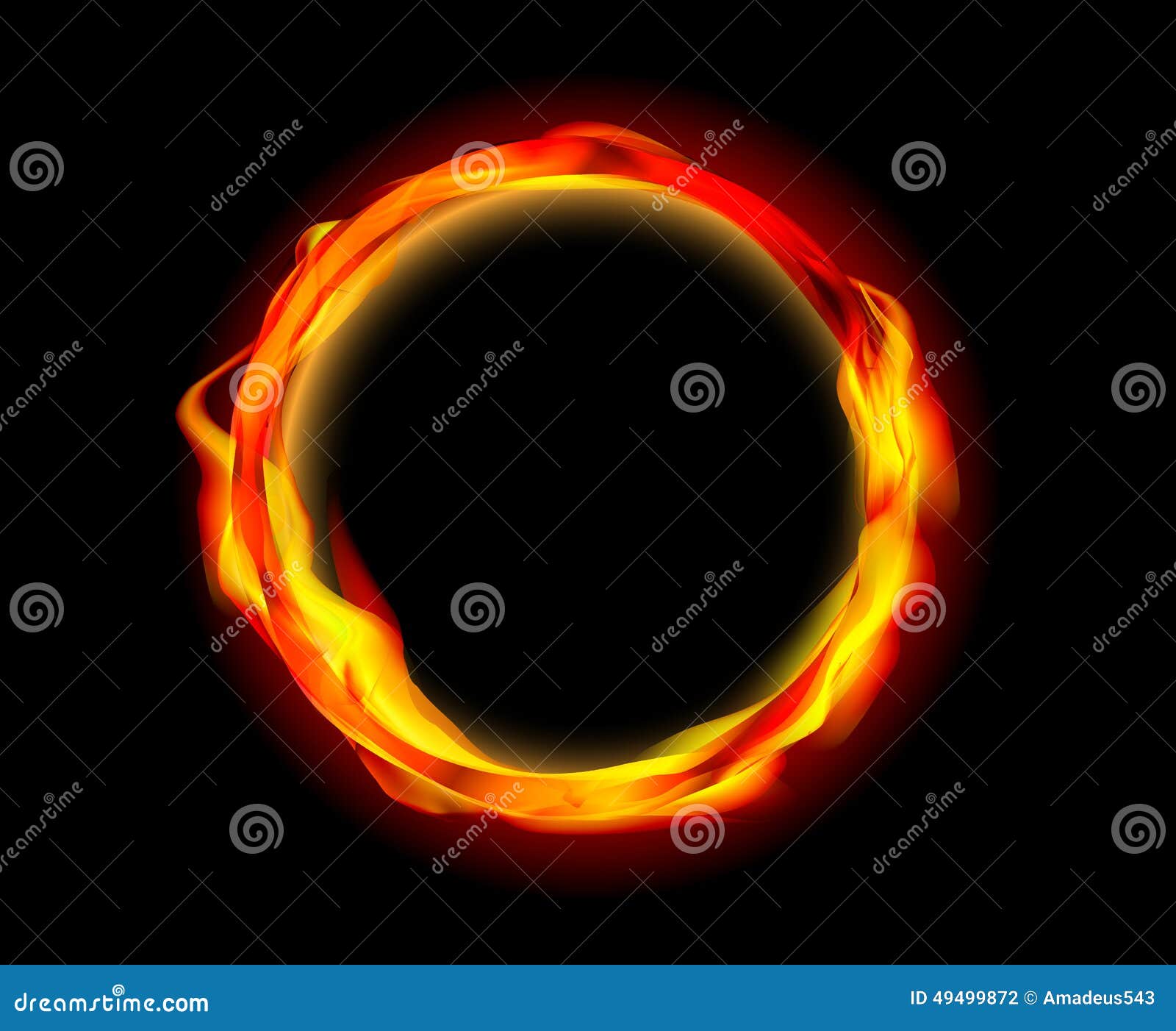 Fire ring stock illustration. Illustration of black, design - 49499872