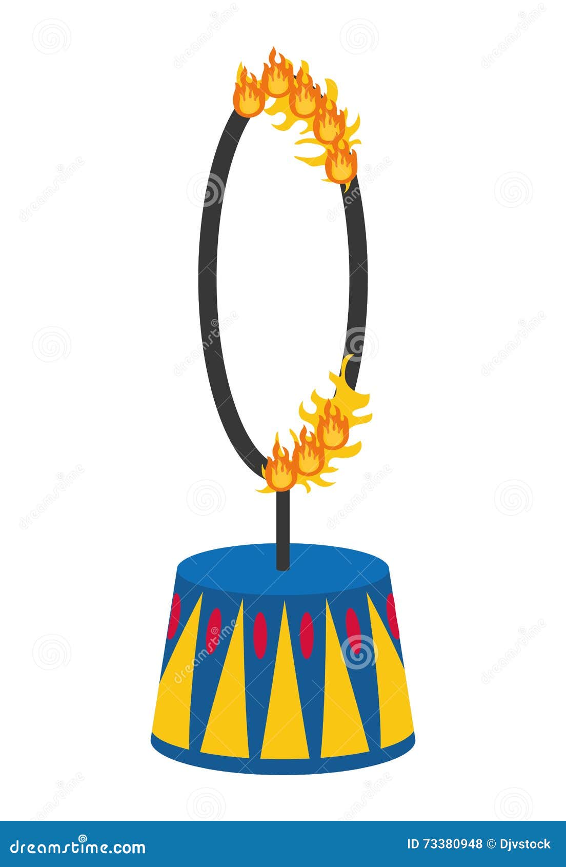 Fire Ring Icon. Circus and Carnival Design. Vector Graphic Stock Vector ...