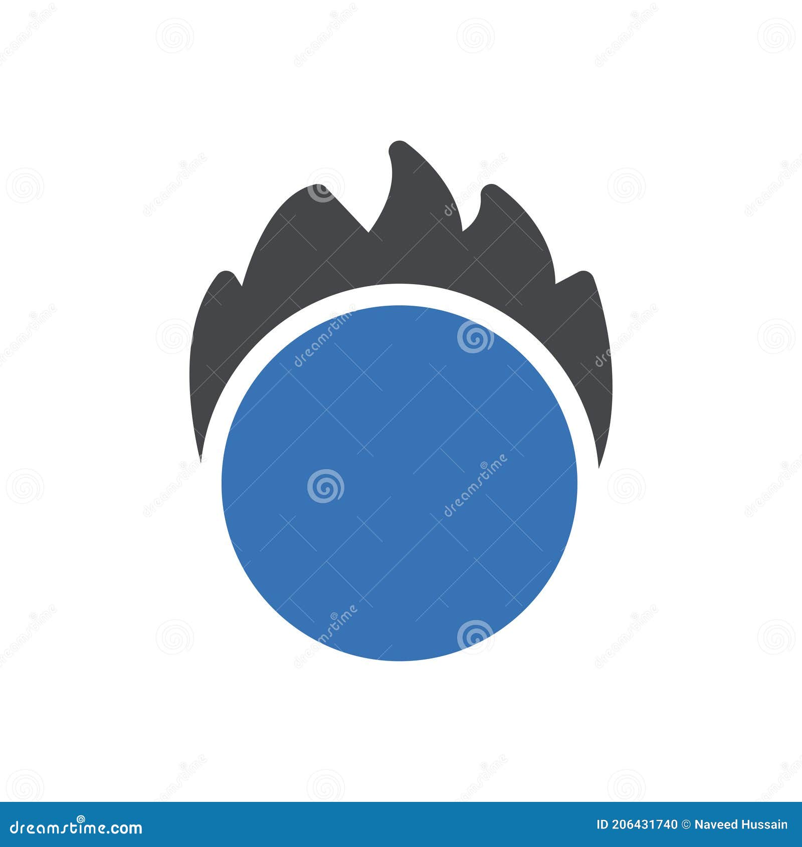 Fire Ring Vector Glyph Colour Icon Stock Vector - Illustration of ...