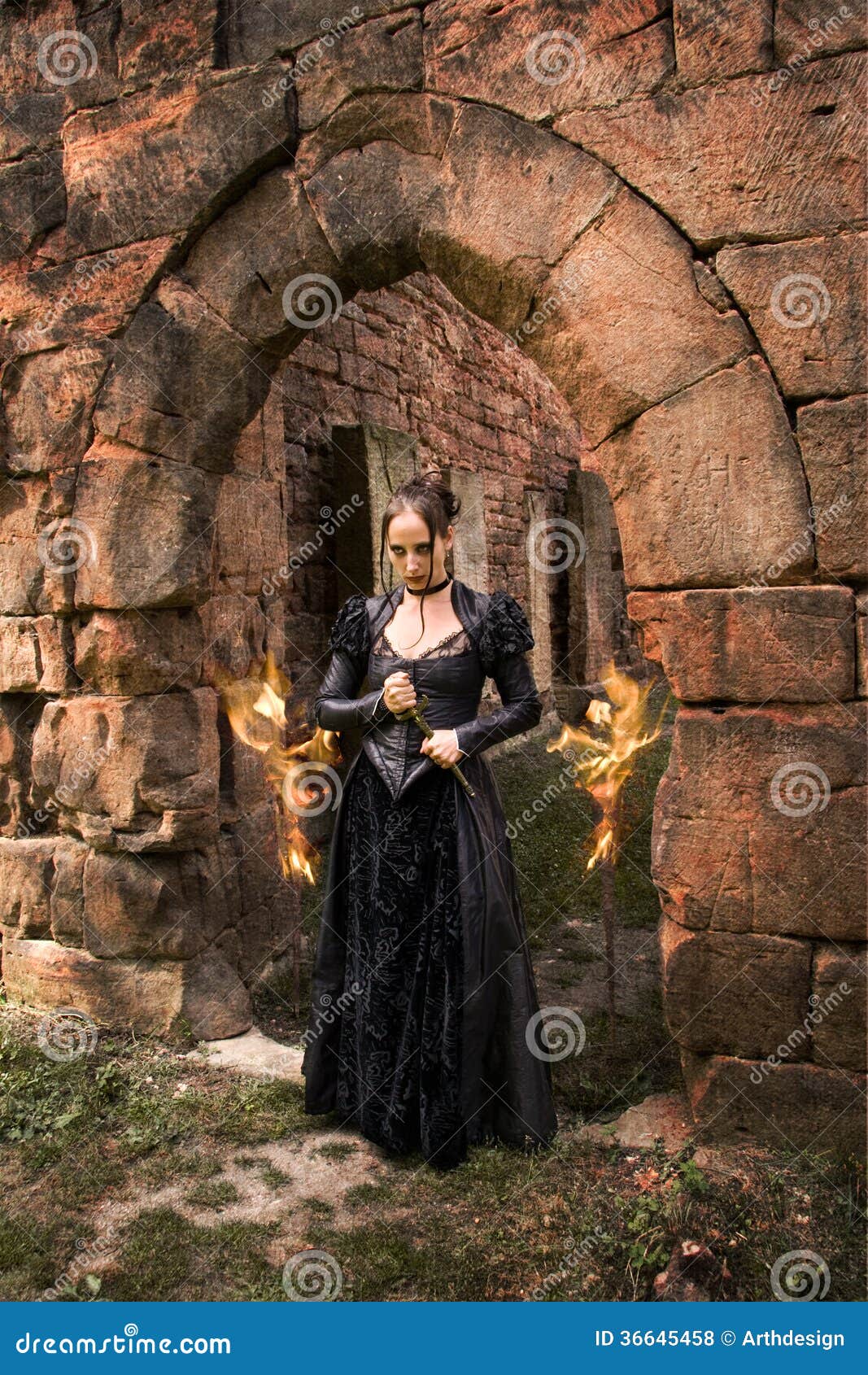 Fire ritual stock photo. Image of culture, ruin, gaze - 36645458